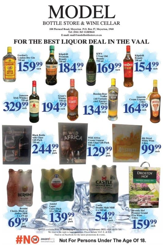 Model Bottle Store Meyerton Contact Information | Food & Drink on ...