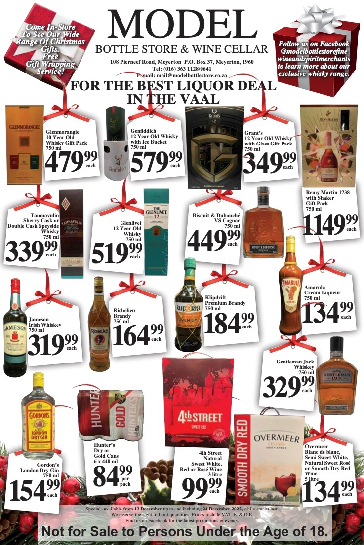 Model Bottle Store Meyerton Contact Information | Food & Drink on ...