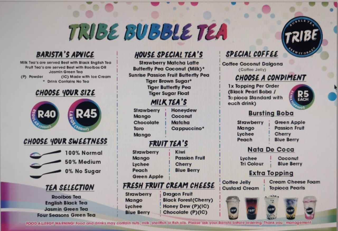 Tribe Bubble Tea and Waffle Contact Information | Food on Business on View